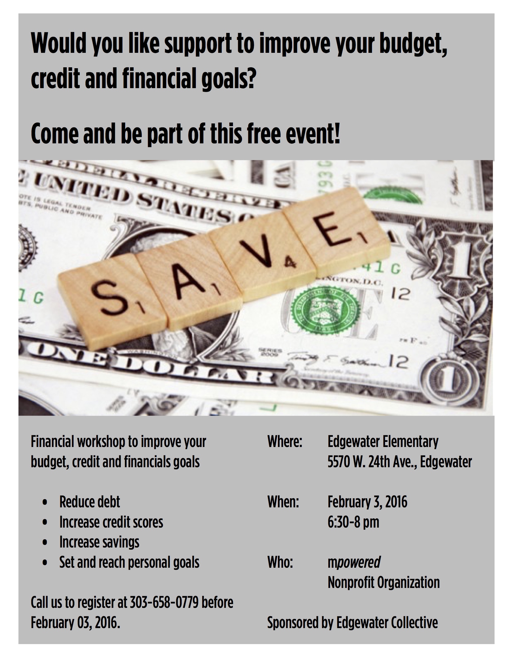 Personal Finance Workshop – Edgewater Collective